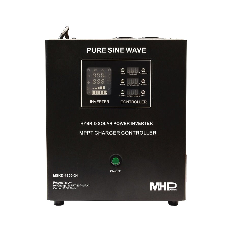 Záložní zdroj MHPower MSKD-1800-24, UPS, 1800W, čistý sinus, 24V ... Záložní zdroj MHPower MSKD-1800-24, UPS, 1800W, čistý sinus, 24V ...